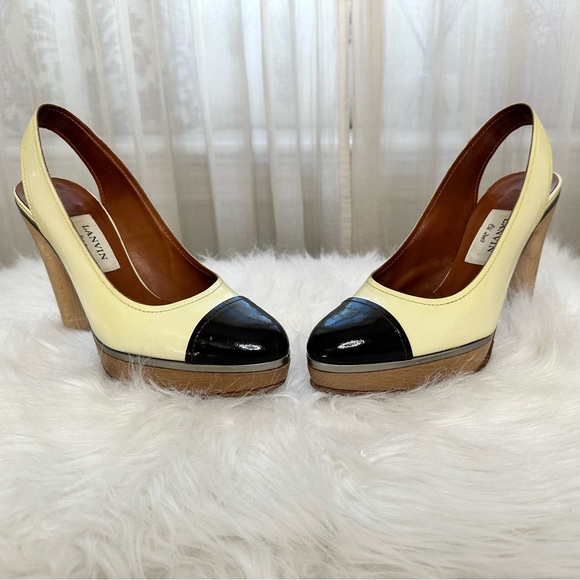 Lanvin | Shoes | Lanvin Sling Back Spectator Heels | Poshmark